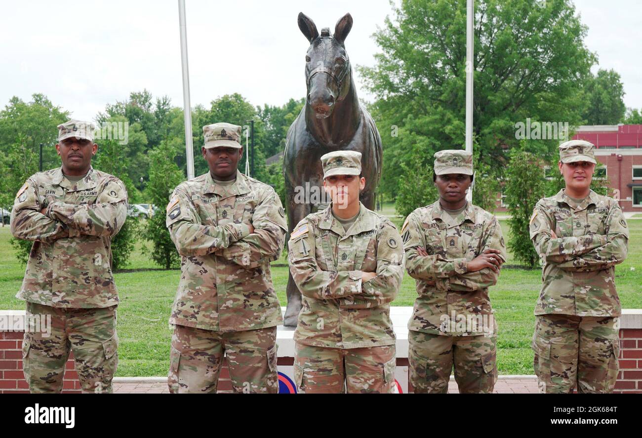 Senior noncommissioned officers of the 1st Theater Sustainment Command ...
