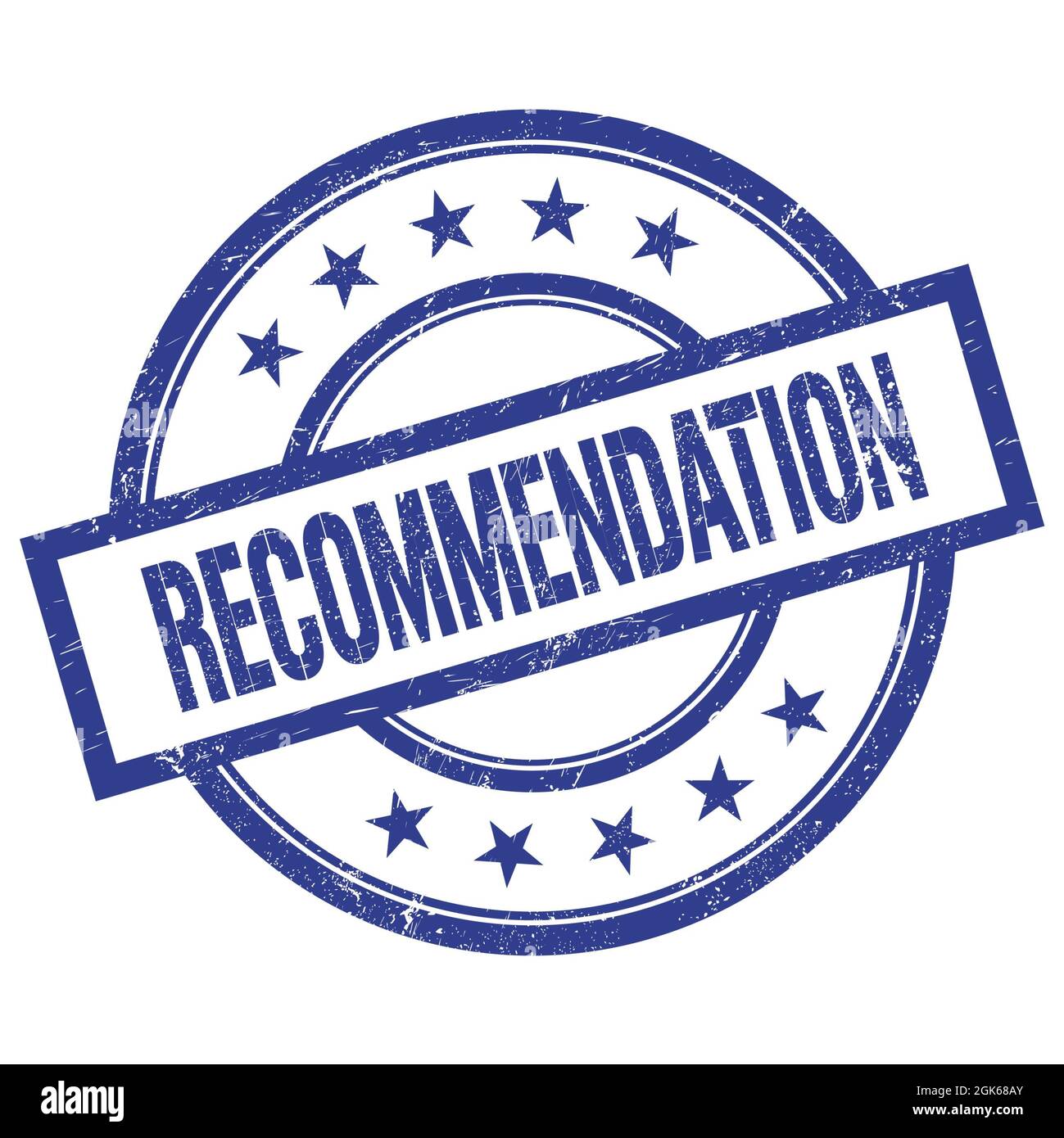 Recommendation stamp sign round hi-res stock photography and images - Alamy