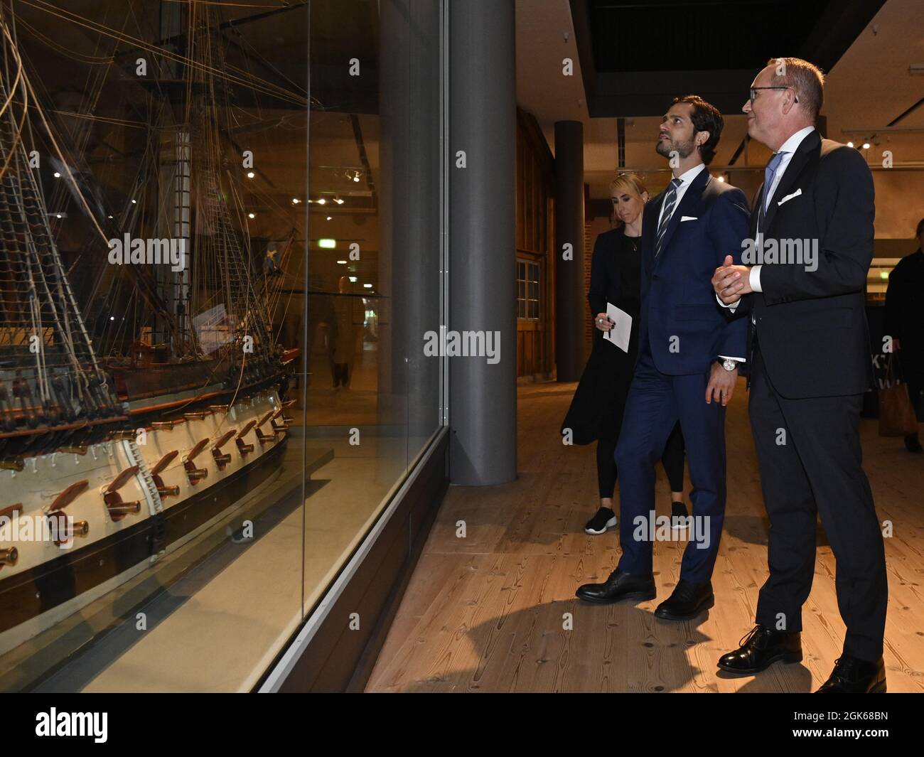 Sweden's Prince Carl Philip gets a tour with Museum director Mats ...