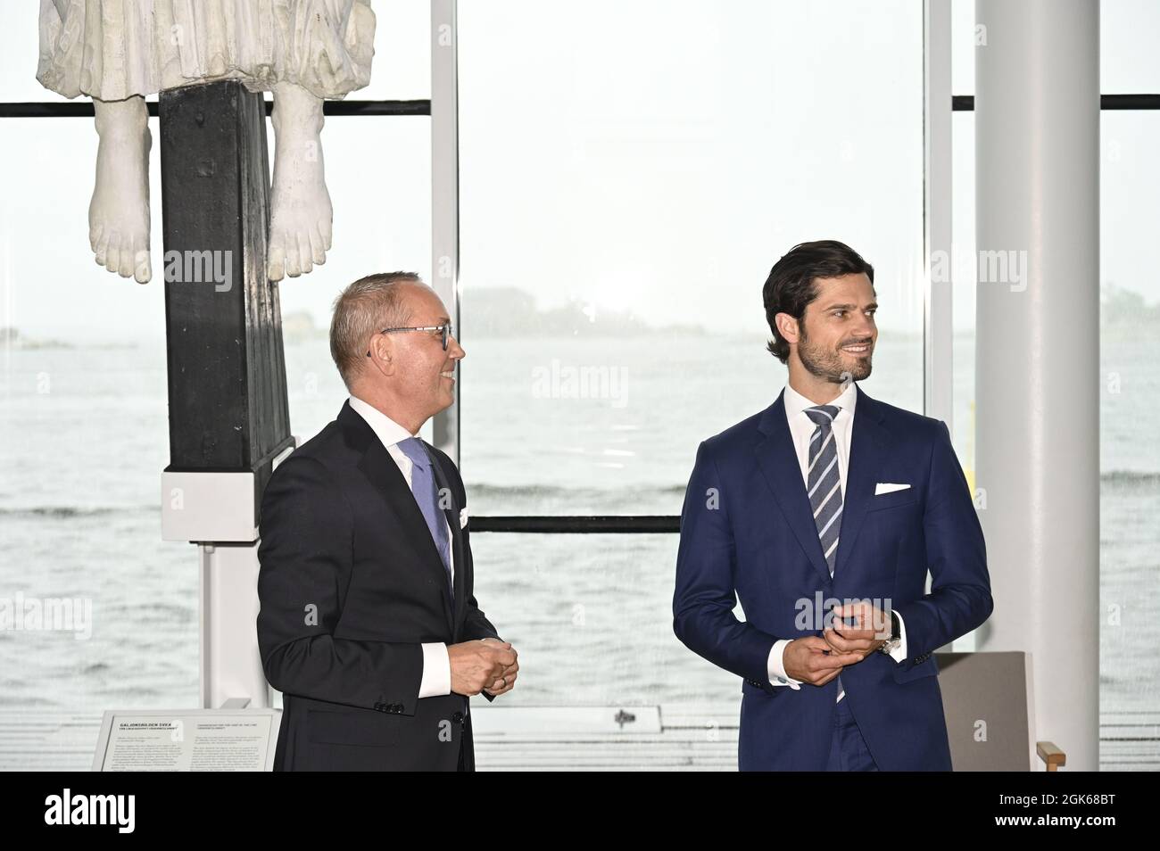 Sweden's Prince Carl Philip gets a tour with Museum director Mats ...