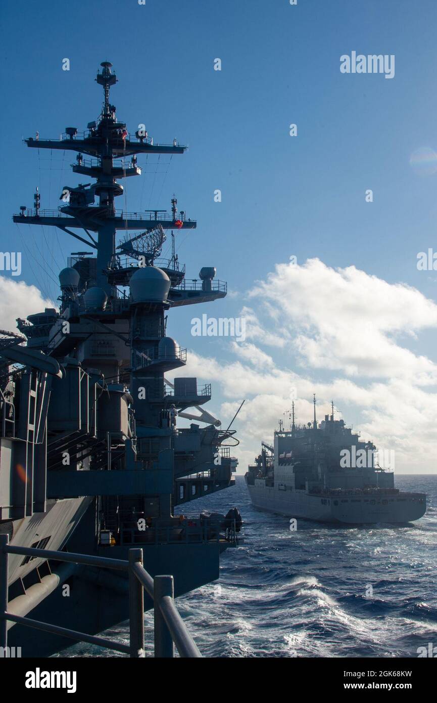 210813-N-RO680-1055 PACIFIC OCEAN (August 13, 2021) Nimitz-class ...