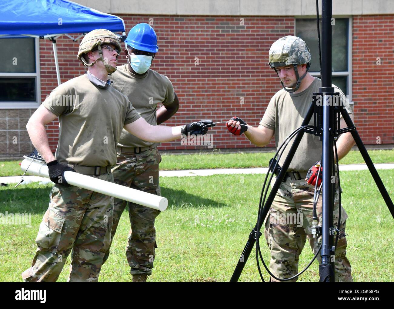 Master Sgt. Christopher Lynch and Senior Airman Brian Abert, 104th ...