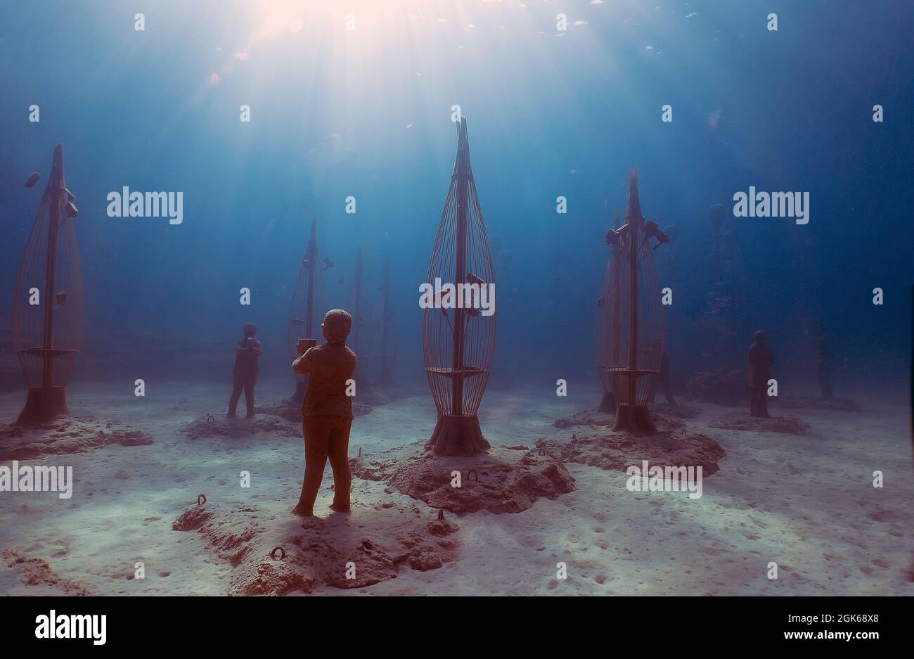 MUSAN - Museum of Underwater Sculpture in Ayia Napa, Cyprus Stock Photo ...