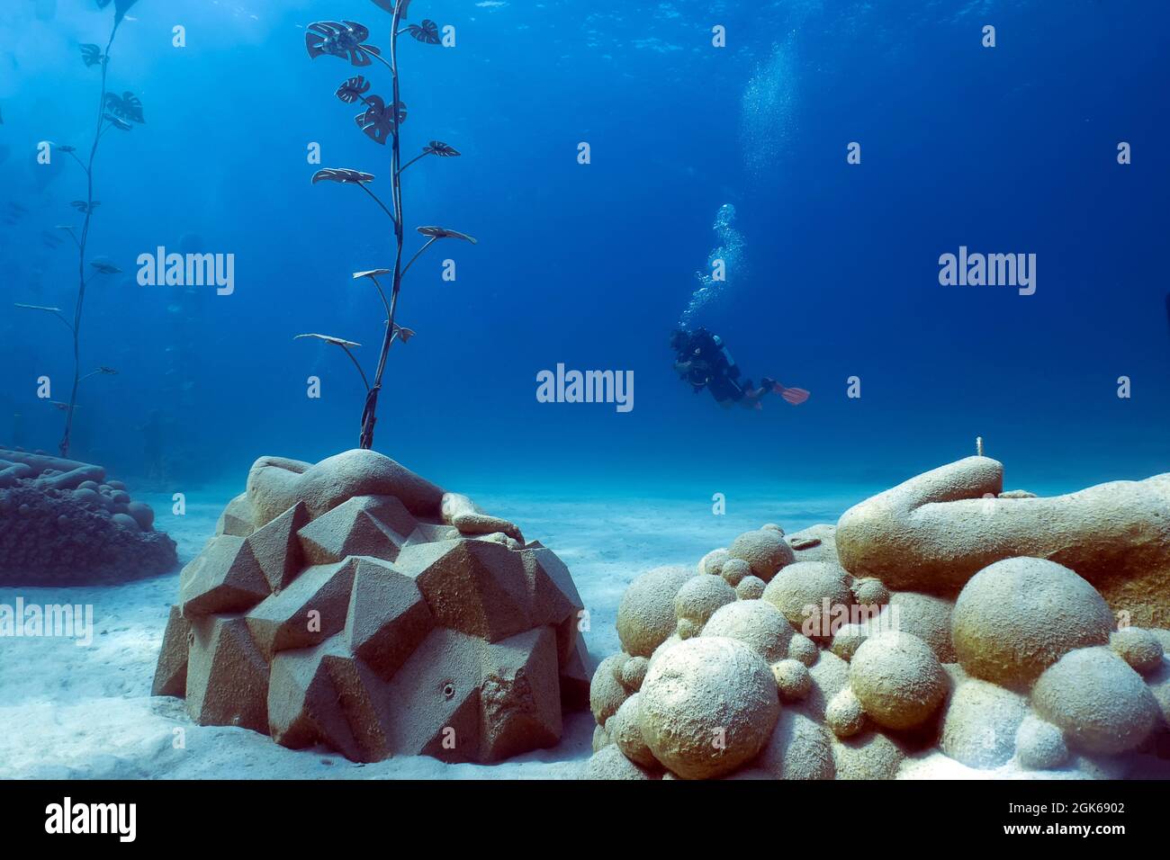 MUSAN - Museum of Underwater Sculpture in Ayia Napa, Cyprus Stock Photo ...