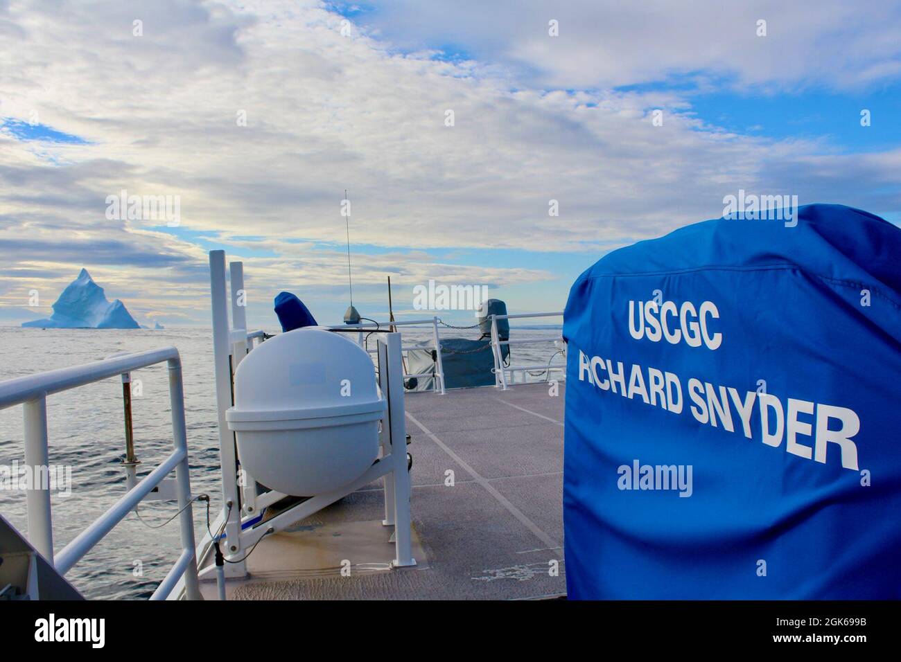 USCGC Richard Snyder (WPC 1127) navigates in the Labrador Sea on Aug ...