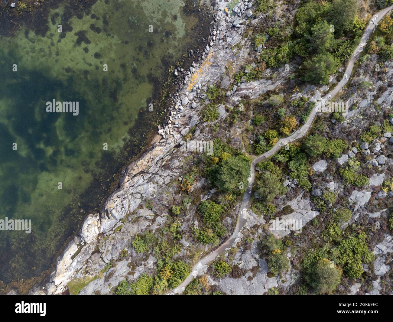 Drone view of swedish archipelago Stock Photo - Alamy
