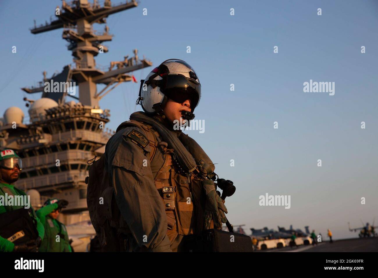 PACIFIC OCEAN (Aug. 13, 2021) Lt. Joseph Lempa, assigned to the ...