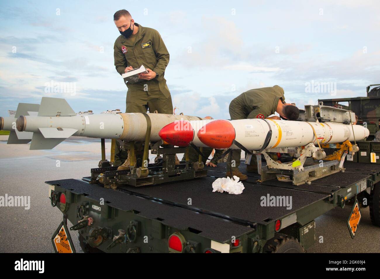 U.S. Marine Corps Staff Sgt. Alex Pratt, an aircraft ordnance ...