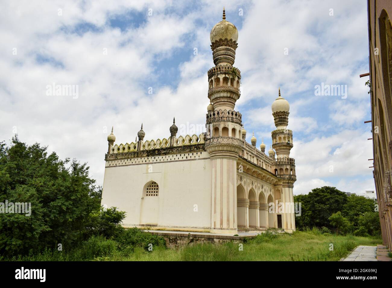 Old Islamic Architectural art of Minaret at old Ruined Mosque Masjid ...