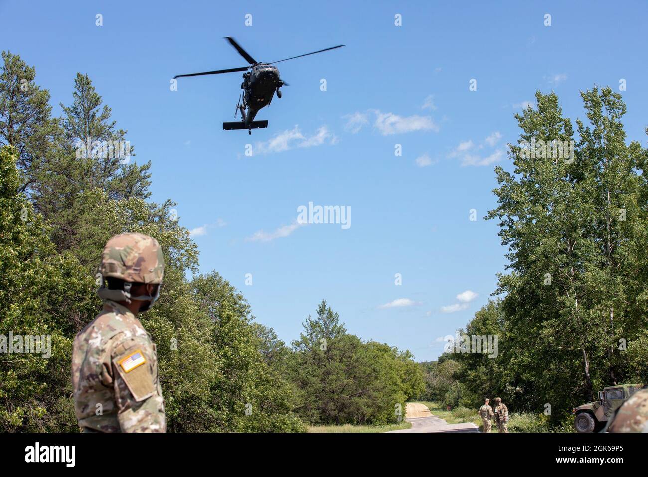 A U.S. Army Reserve Soldier from the 348th Field Hospital awaits the ...
