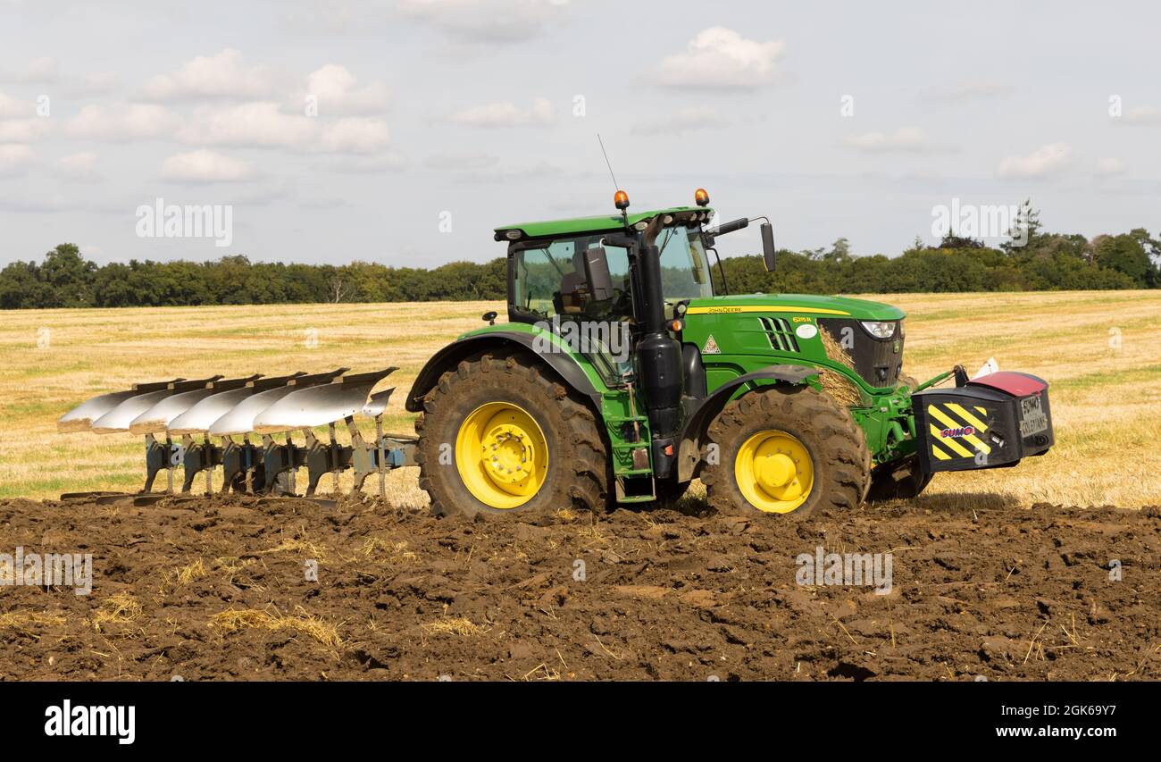 Ploughed field and tractor hi-res stock photography and images - Alamy