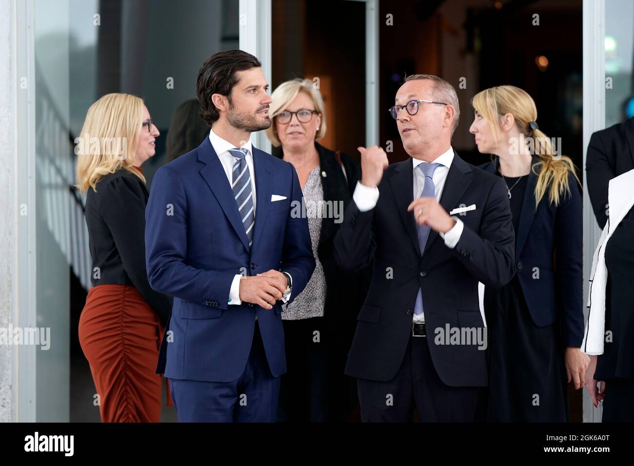 Sweden's Prince Carl Philip gets a tour with Museum director Mats ...