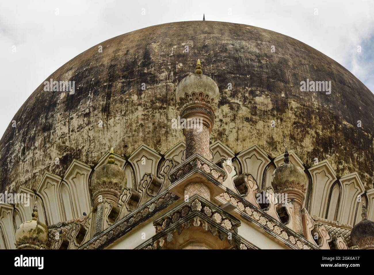 Antique Islamic Architectural Art Pointed Arches Seven Tombs Dome and ...