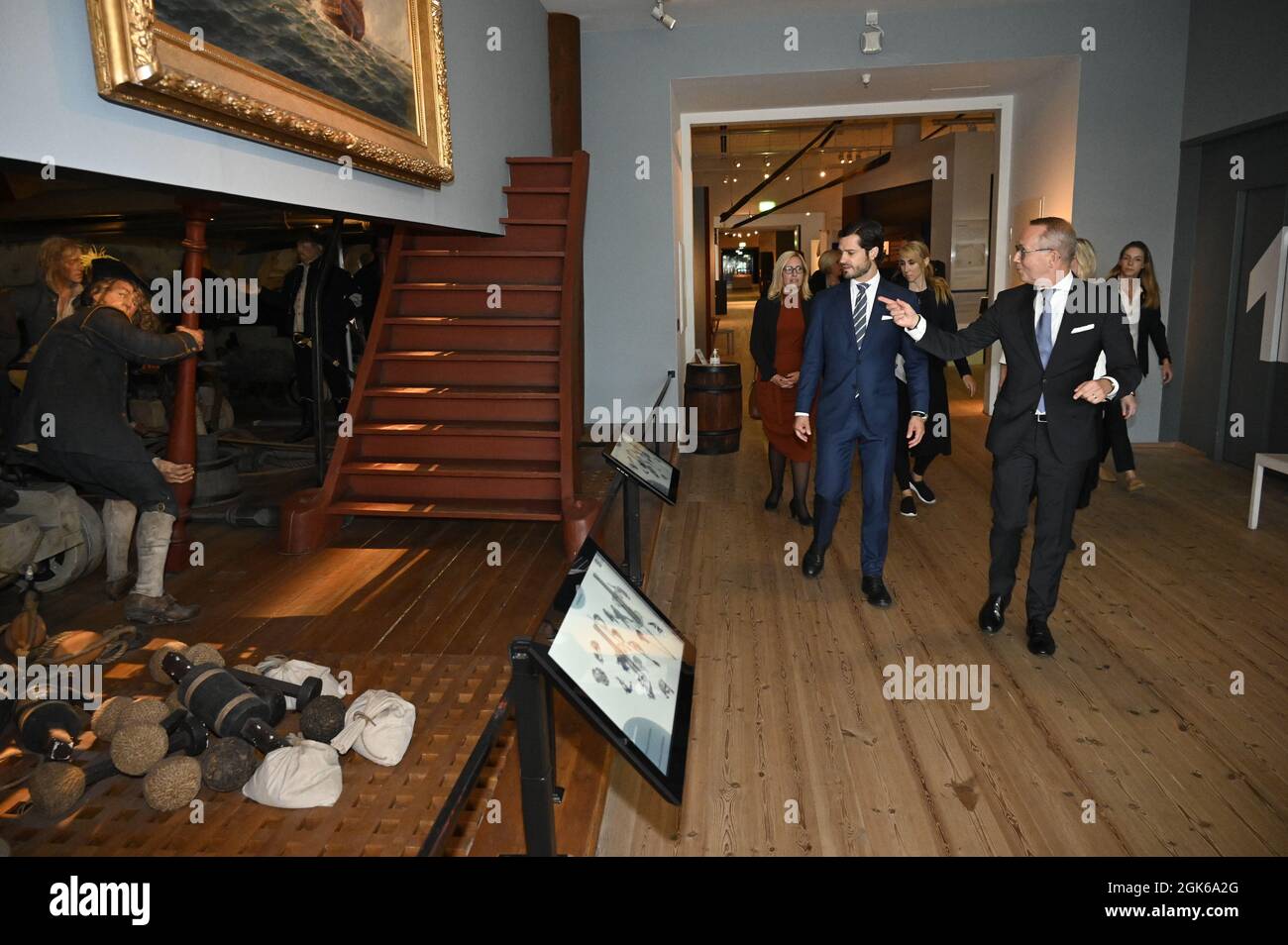 Sweden's Prince Carl Philip gets a tour with Museum director Mats ...