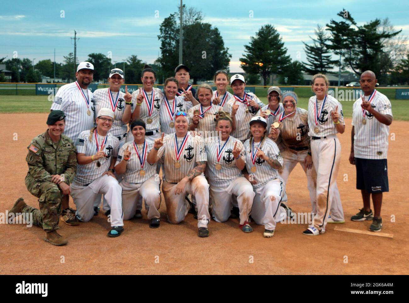 2021 Armed Forces Women's Softball Champions, U.S. Navy with the Fort ...