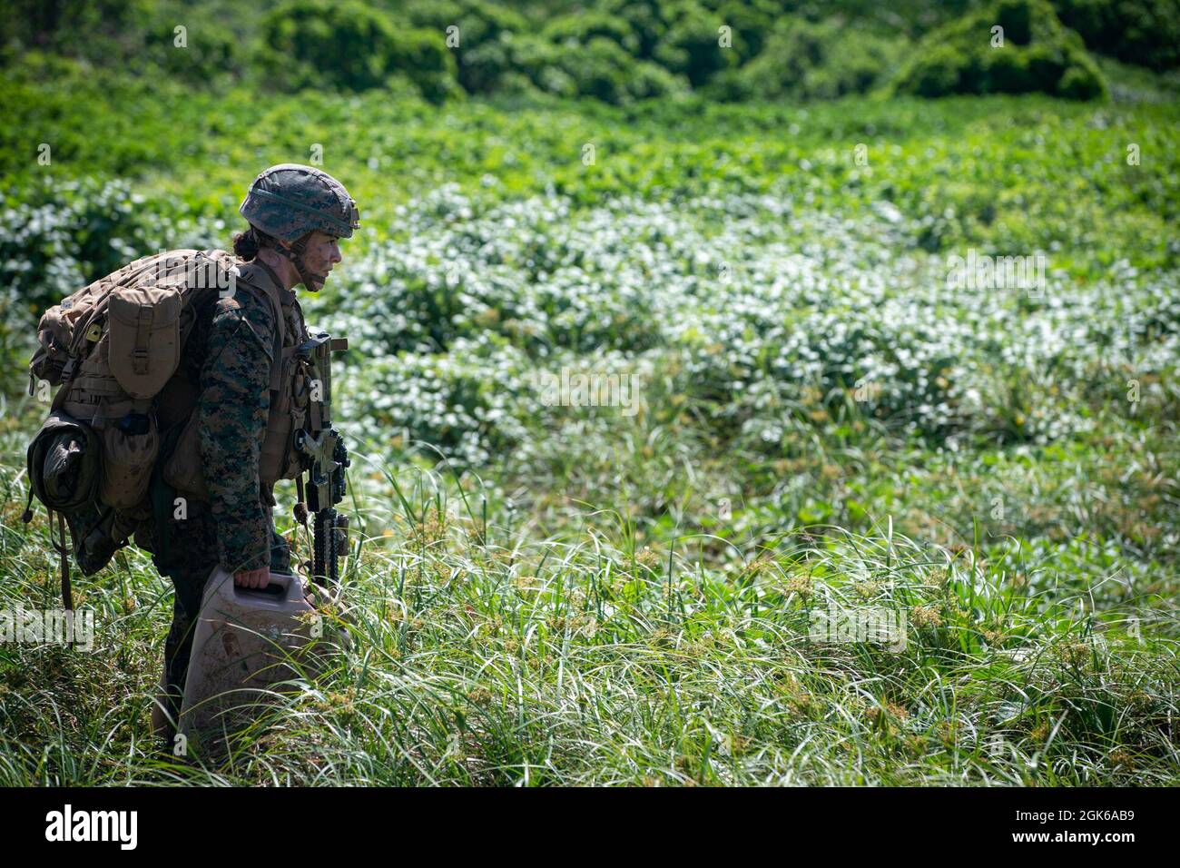 U.S. Marine Corps Lance Cpl. Claudia Murphy, a mortarman with Battalion ...