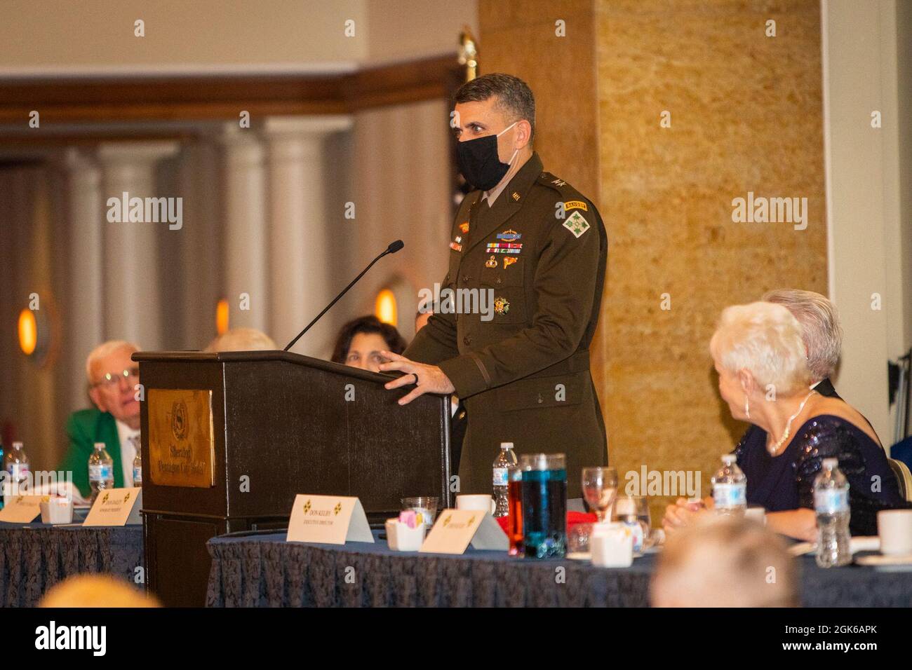 Maj. Gen. Matthew McFarlane speaks at the 4th Infantry Division ...