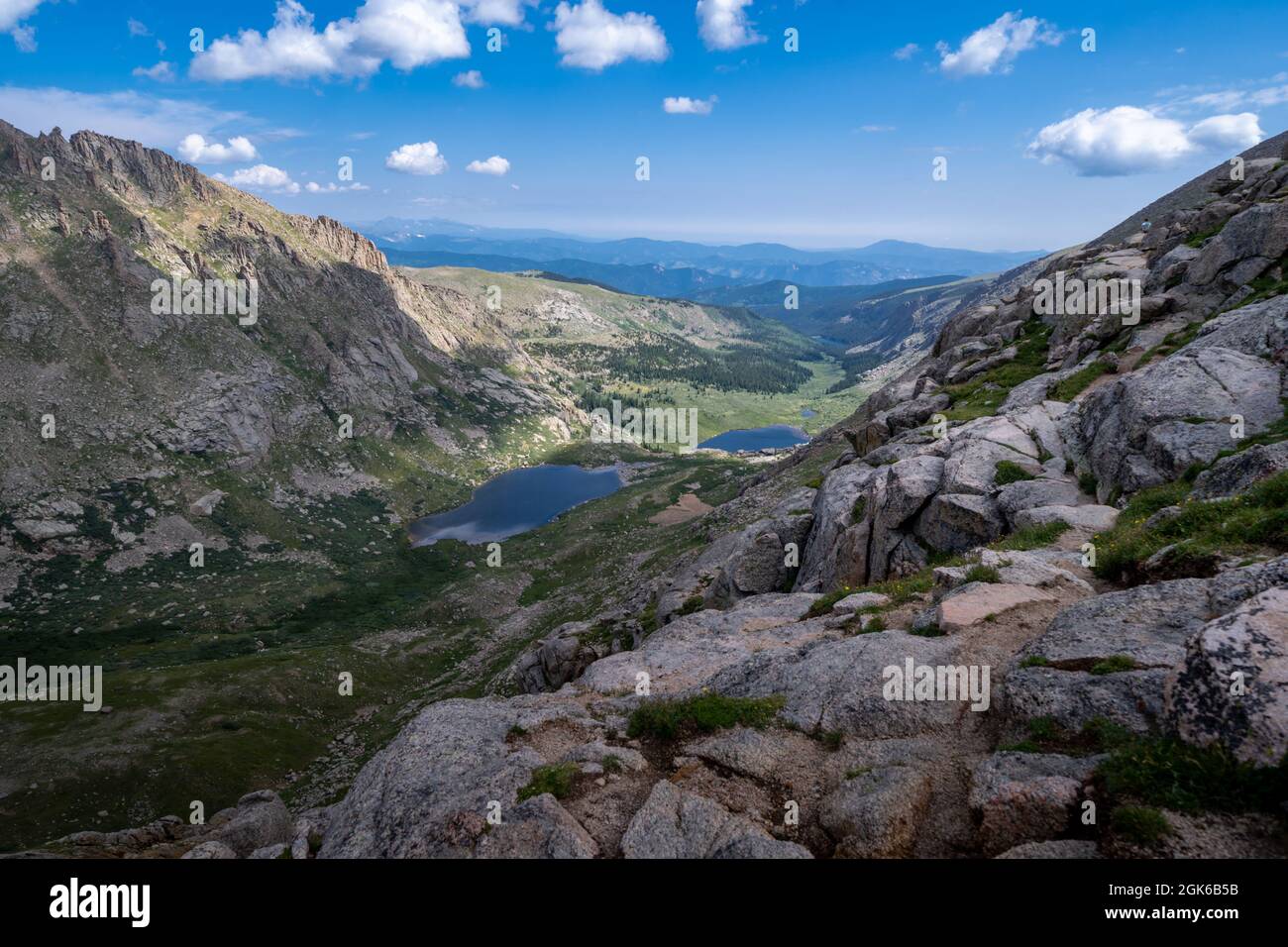 Chicago Lakes Overlook Trail along the Mt. Evans Scenic Byway in ...
