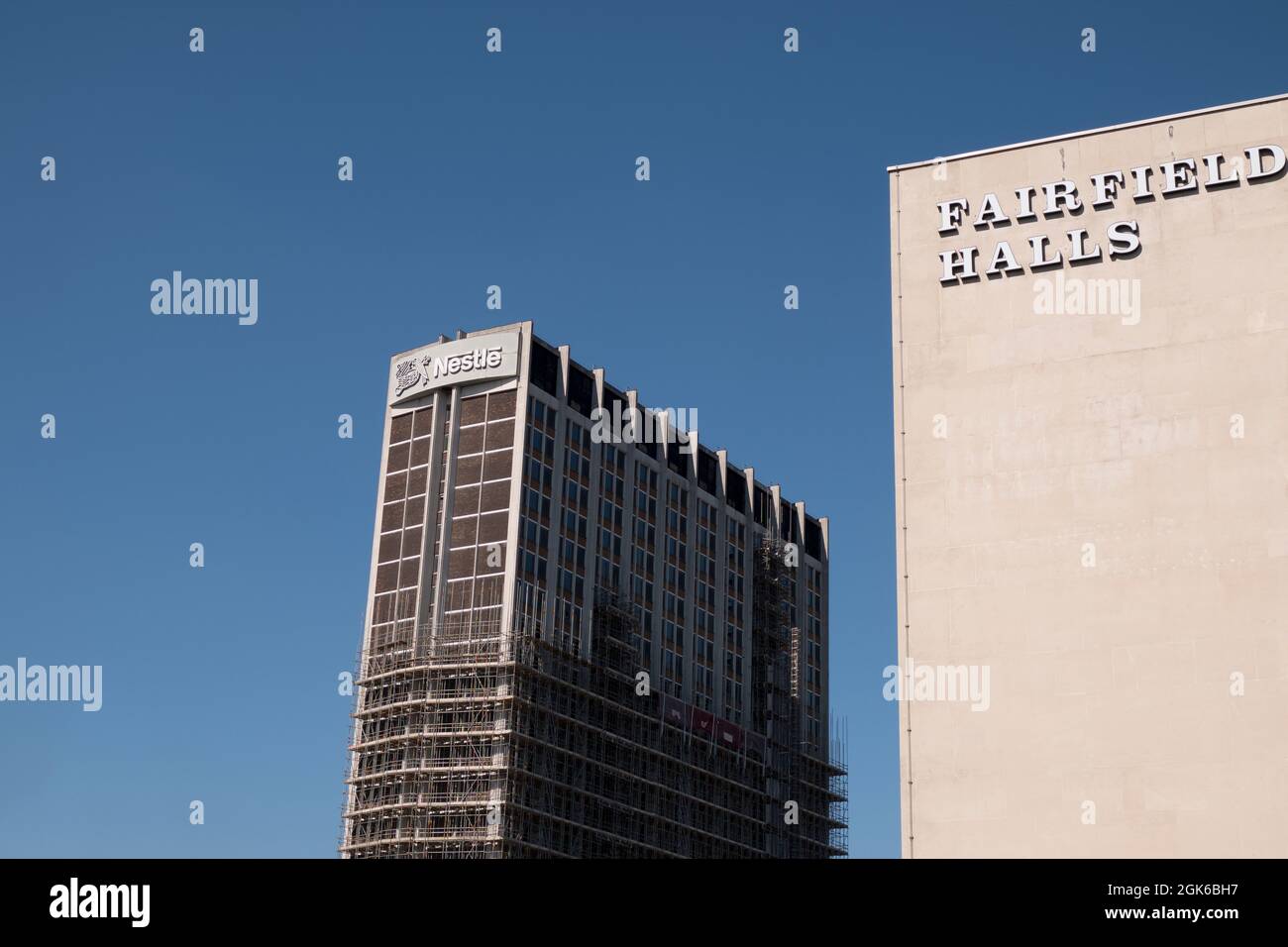 The Fairfield Halls and Nestle building in an ever changing skyline of ...