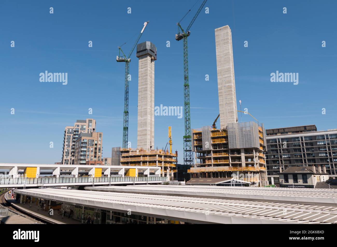 Early stages of the Morello II project at East Croydon in Surrey ...