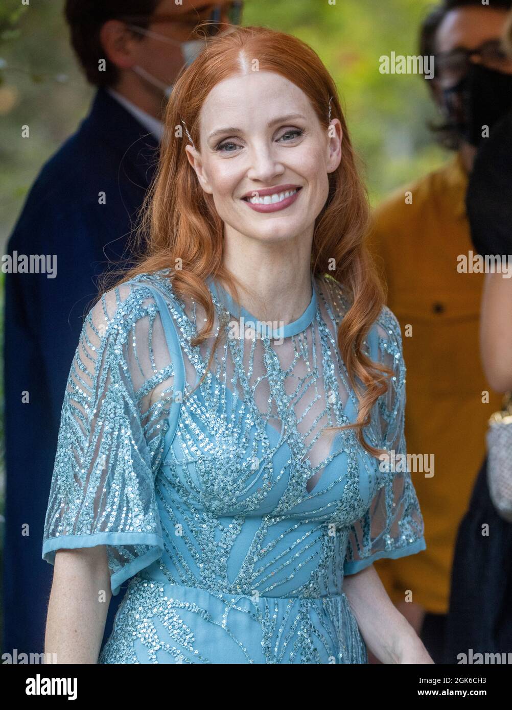 Jessica Chastain, actress and producer, arrives at the Excesior Hotel ...