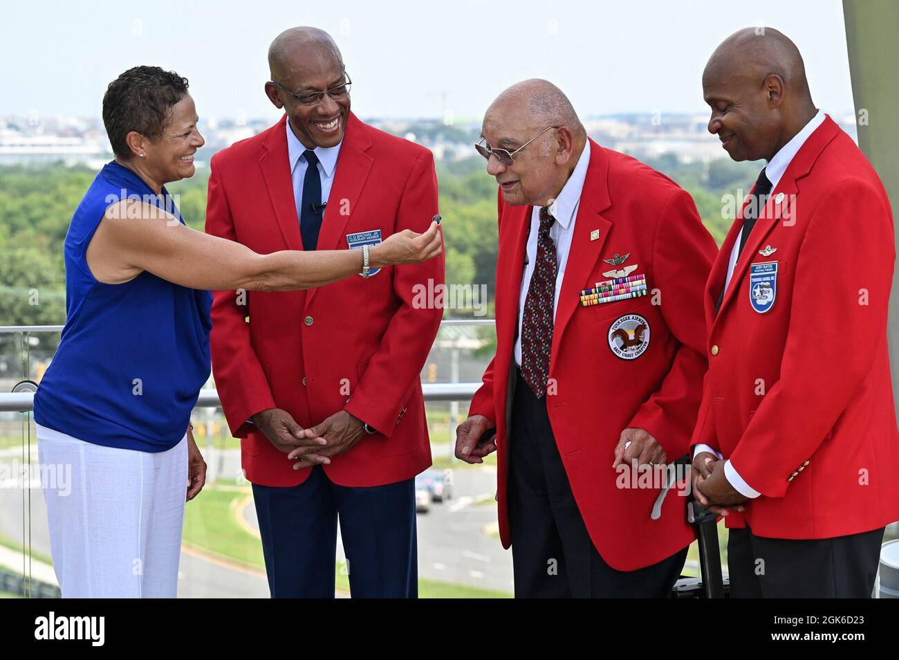Tuskegee Airmen Inc. fundraising chair Anne Palmer interviews Air Force ...