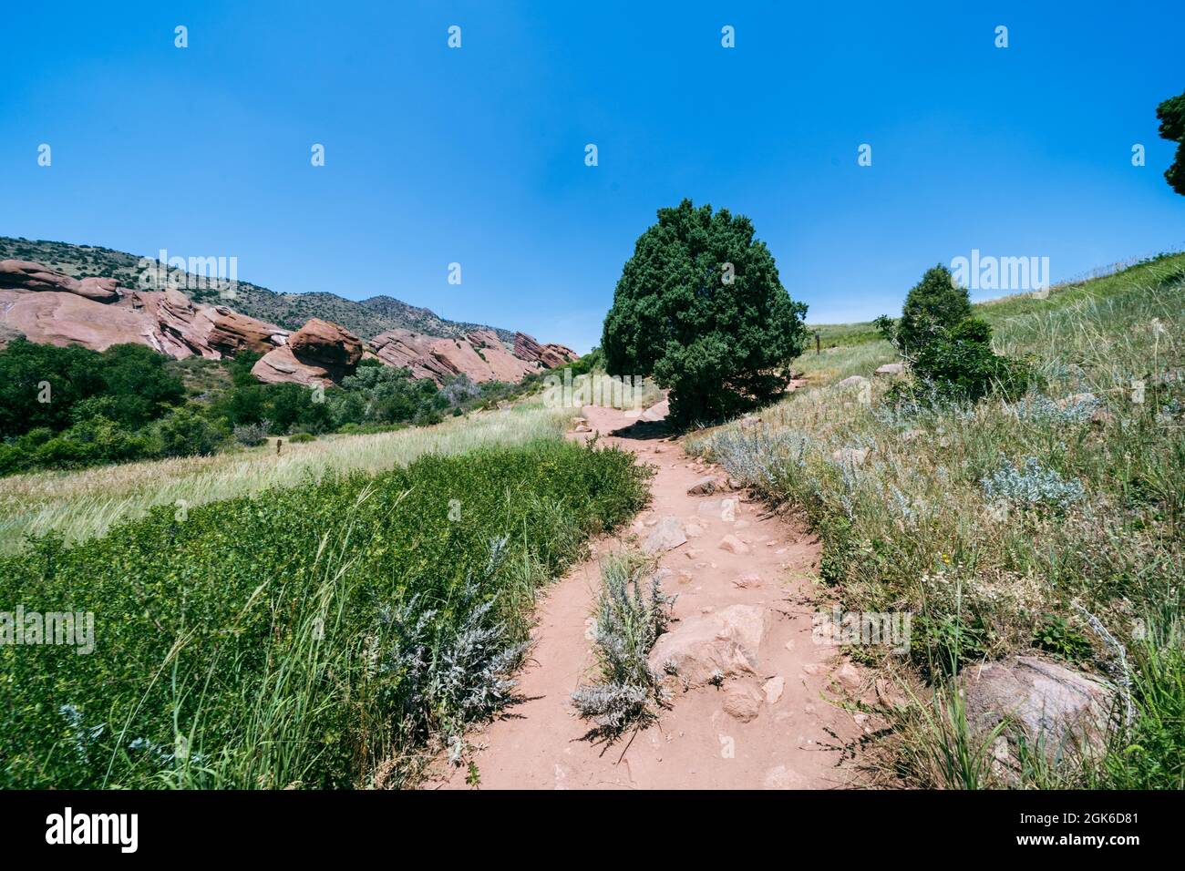 The Red Rocks amphitheater trading post trail in Morrison Colorado ...