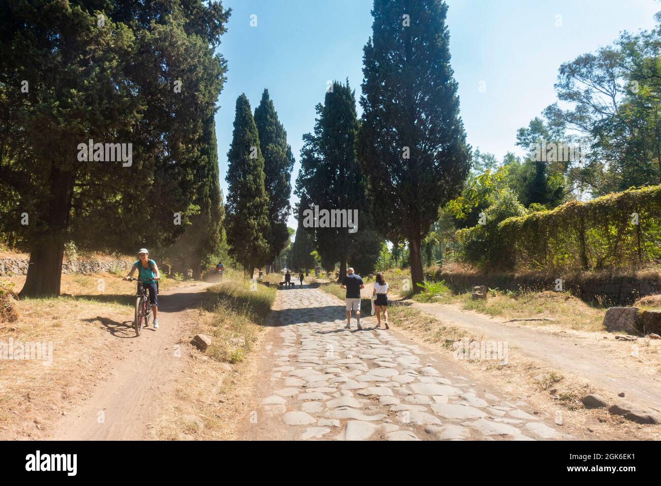 Ancient Appian Way in Rome,Italy Stock Photo - Alamy