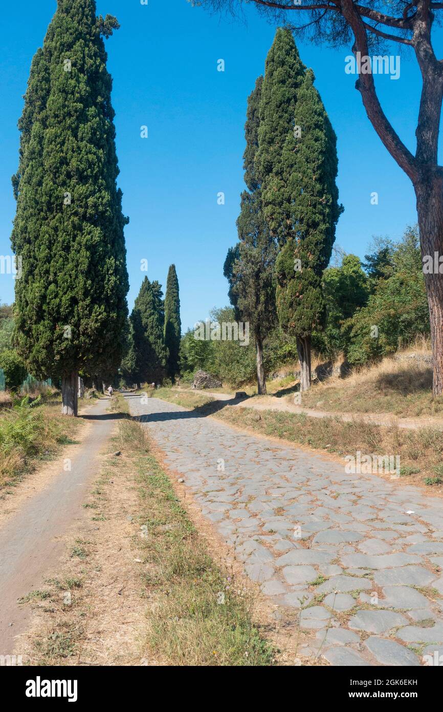 Ancient Appian Way in Rome,Italy Stock Photo - Alamy