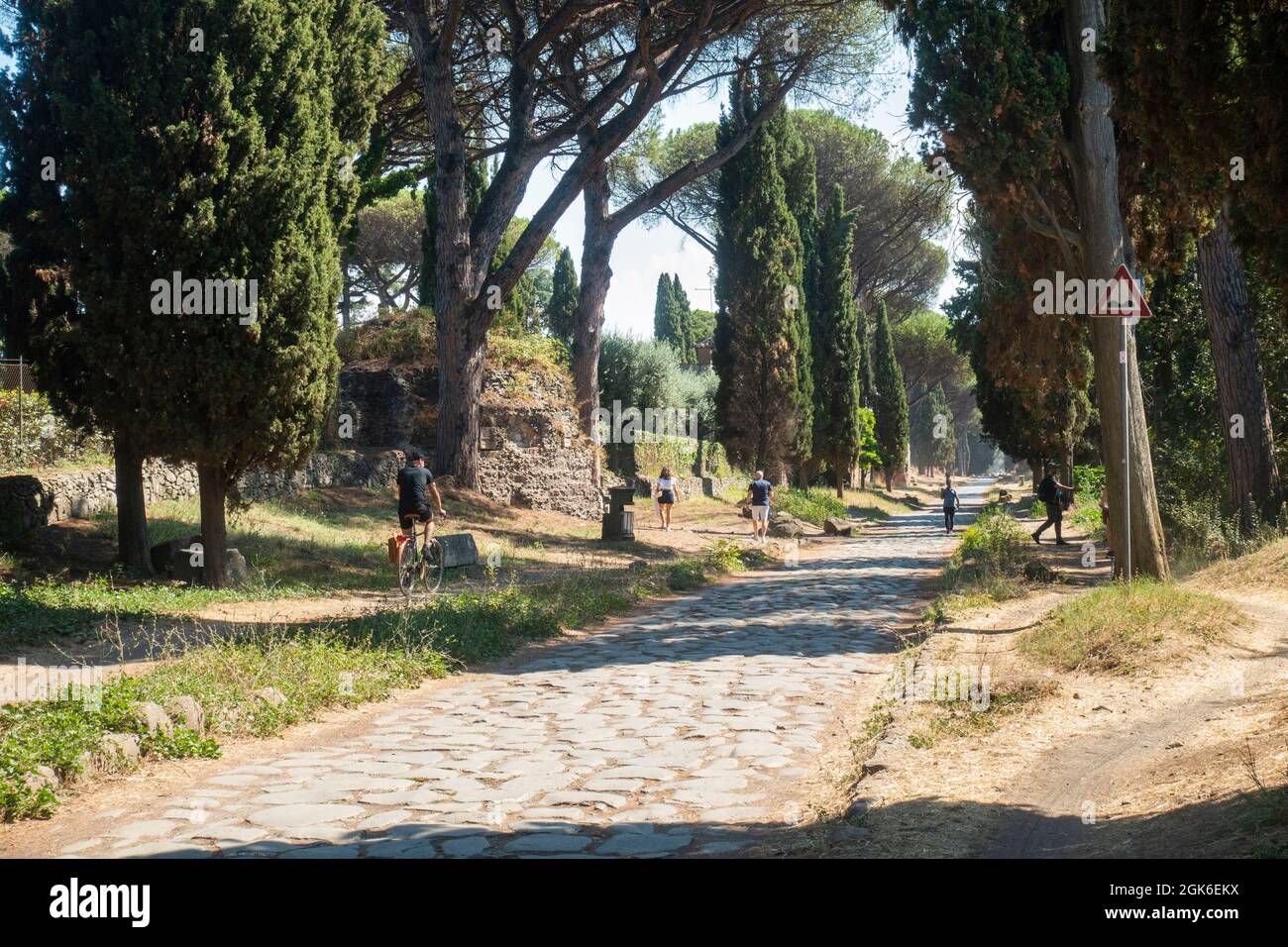Appian way cobblestones hi-res stock photography and images - Alamy