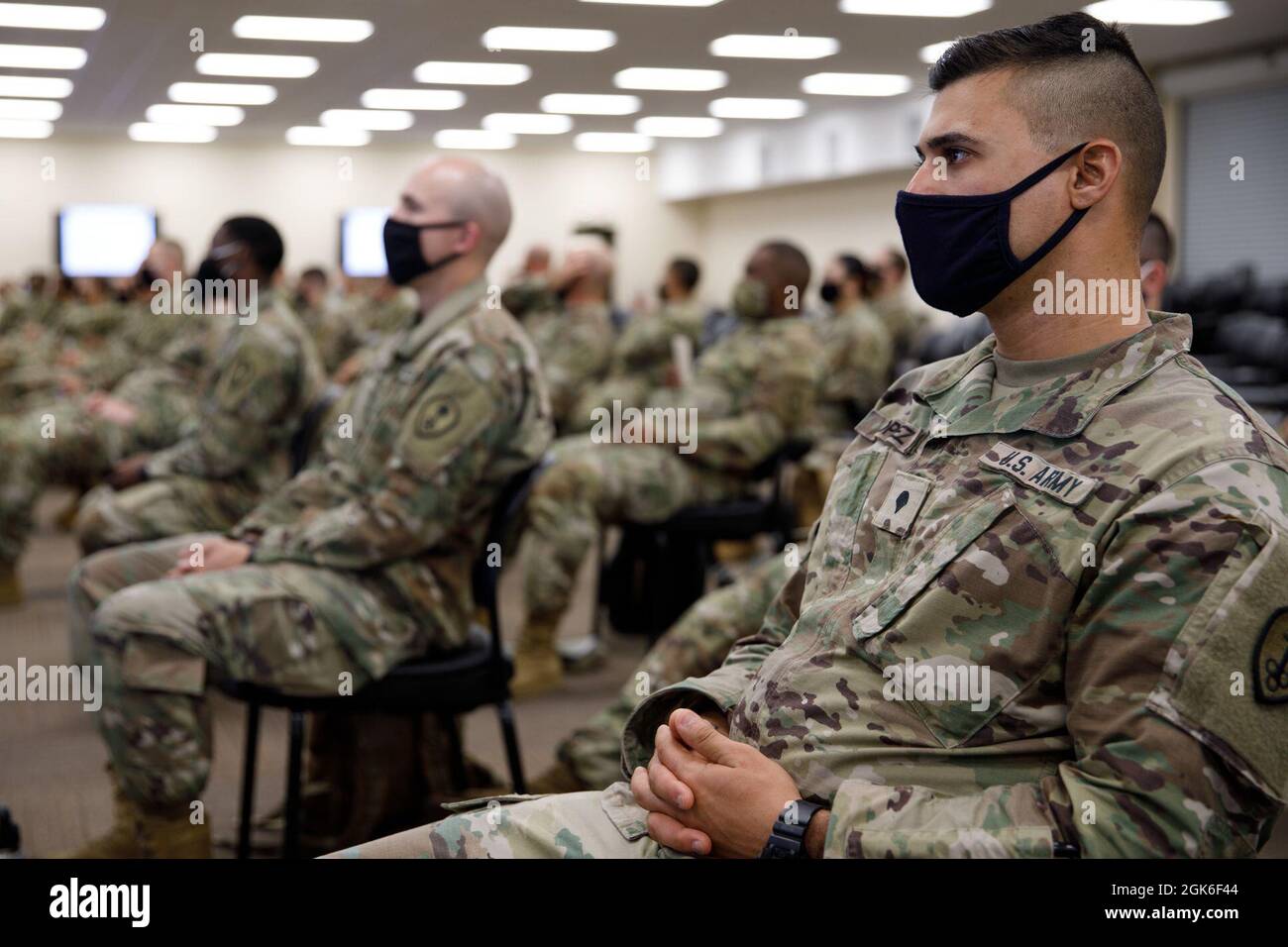 Spc. John Lopez, a military policeman with the Army Reserve’s 447th ...