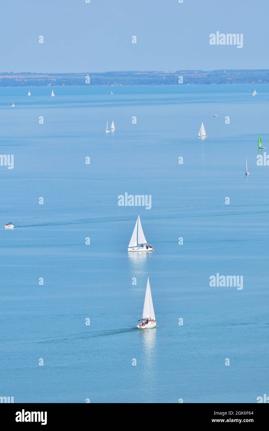 Vertical view small boat sailing hi-res stock photography and images ...