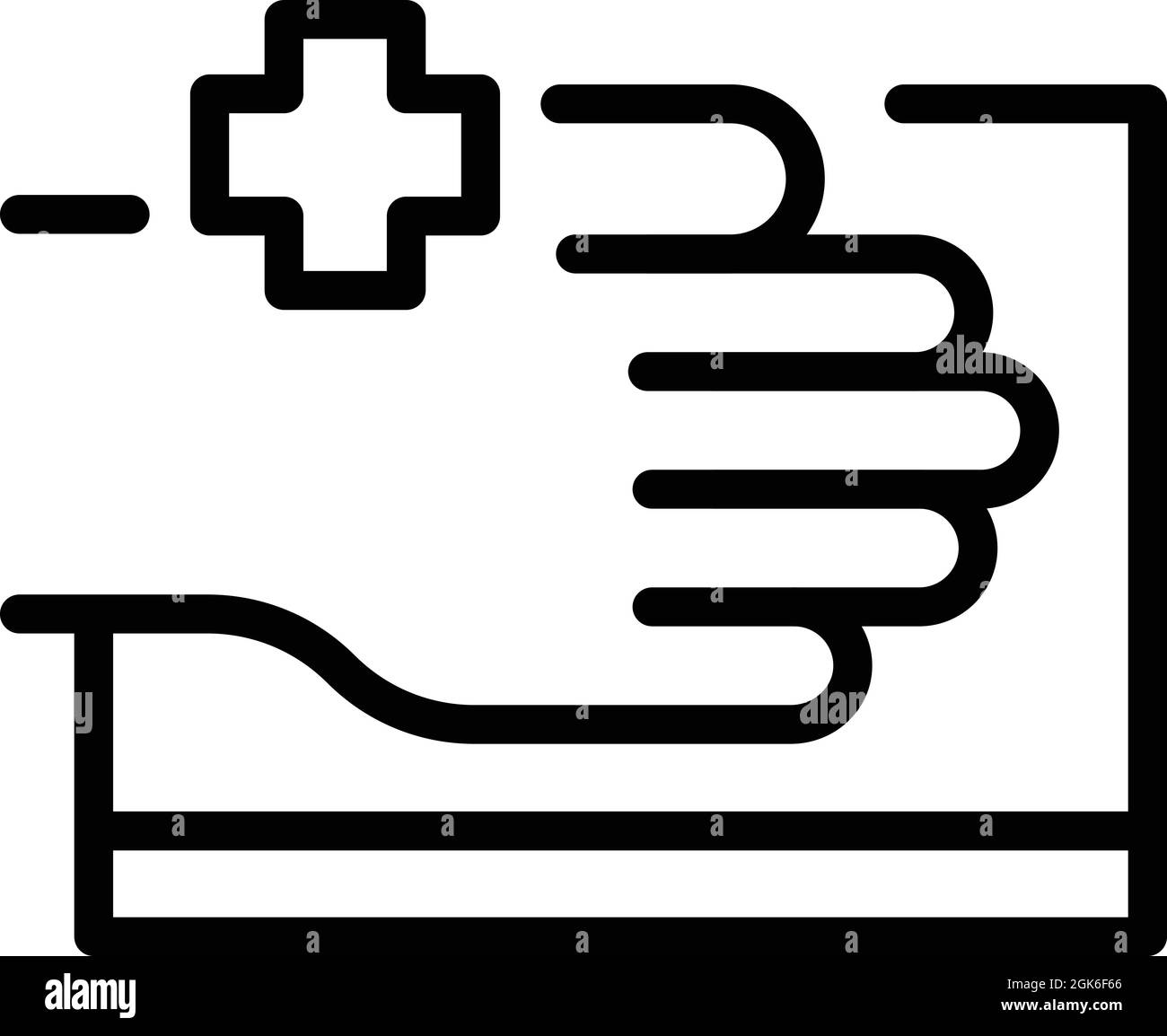 Health examination icon outline vector. Patient healthcare. Body ...