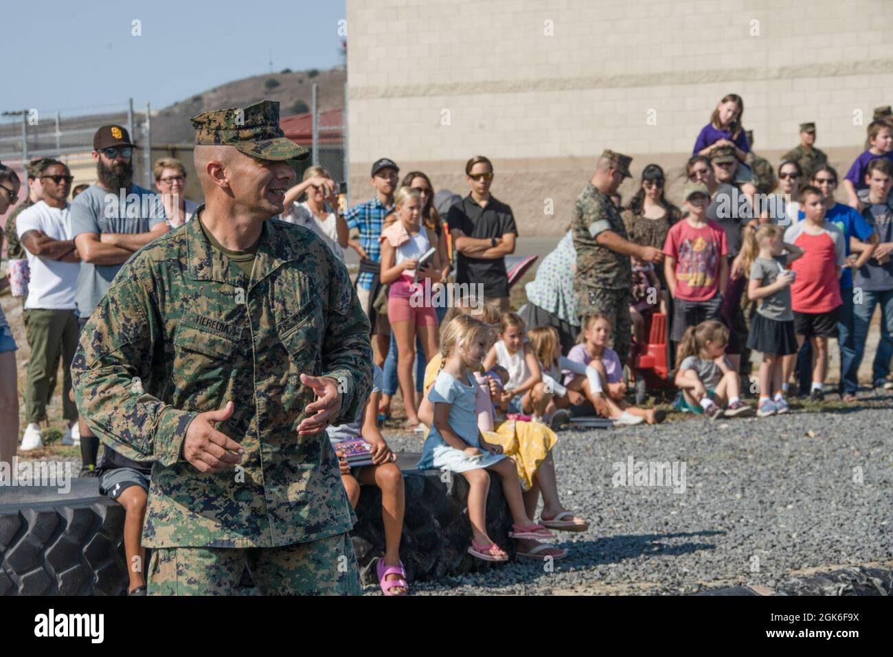 U.S. Marine Corps Lt. Col. Benjamin R. Heredia the commanding officer ...