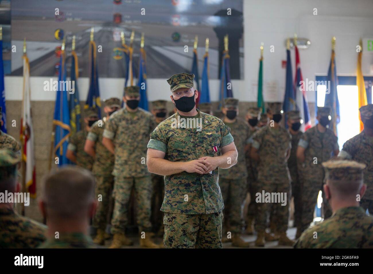 U.S. Marine Corps Lt. Col. Jared E. Cagle, the outgoing commanding ...