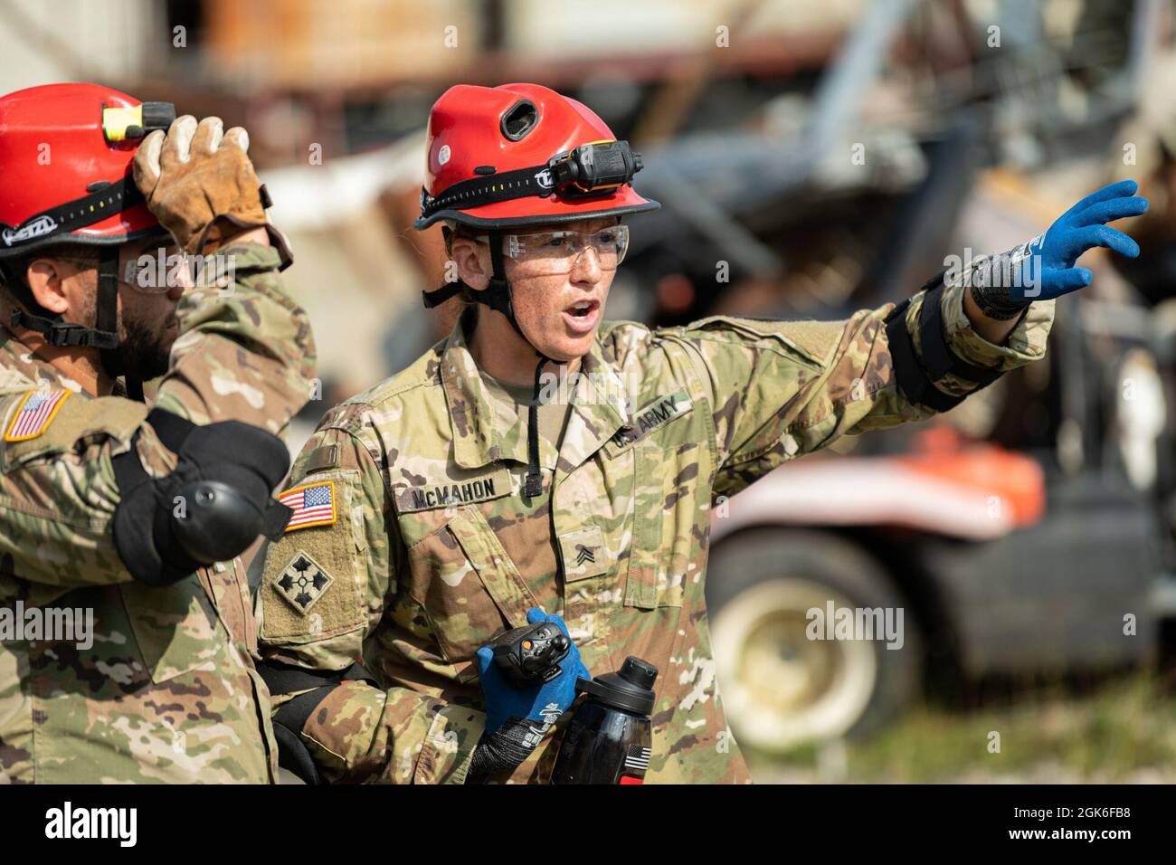 U.S. Army Sgt. Sara McMahon, a noncommissioned officer assigned to one ...