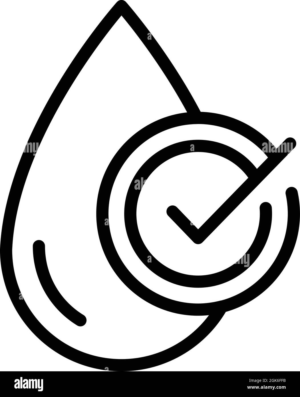 Drop blood tested icon outline vector. Lab test. Analysis tube Stock ...