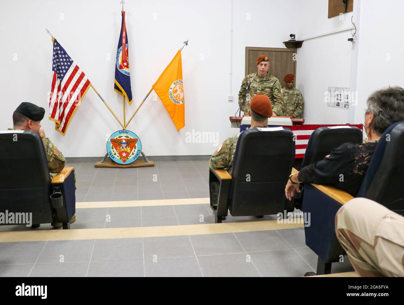 SINAI PENINSULA, Egypt - Col. Matthew Archambault (center right), the ...