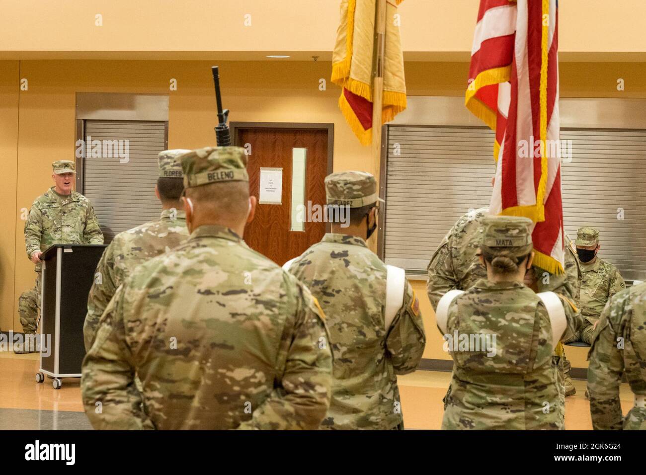 Col. Lance Oliver addressed Col. David Nowicki during the ceremony. He ...