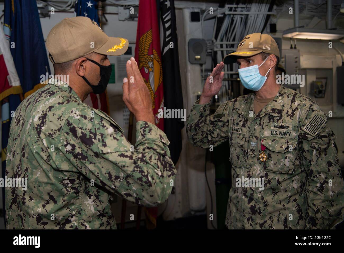 PACIFIC OCEAN (August 15, 2021) Capt. Karrey Sanders, commodore of ...