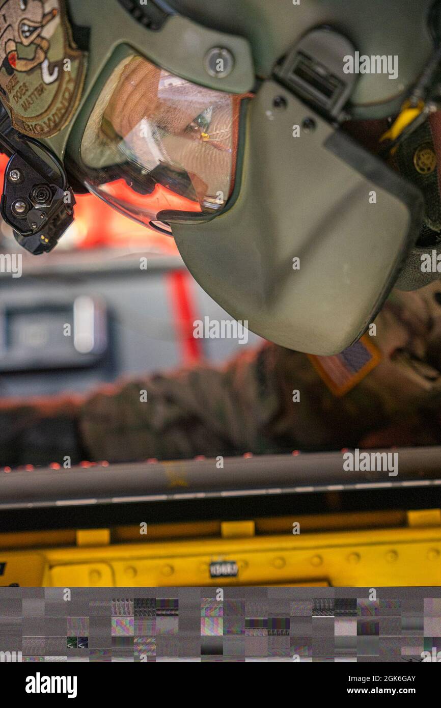 U.S. Army flight engineer Sgt. Joshua Skorski assigned to Bravo Company ...