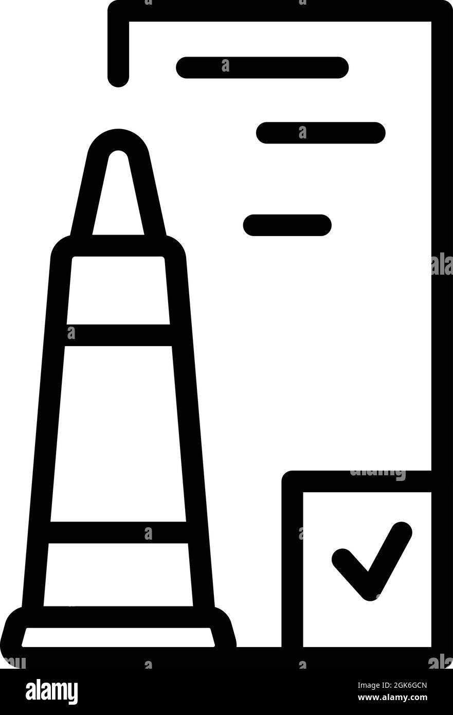 Physical examination icon outline vector. Medical exam. Patient test ...
