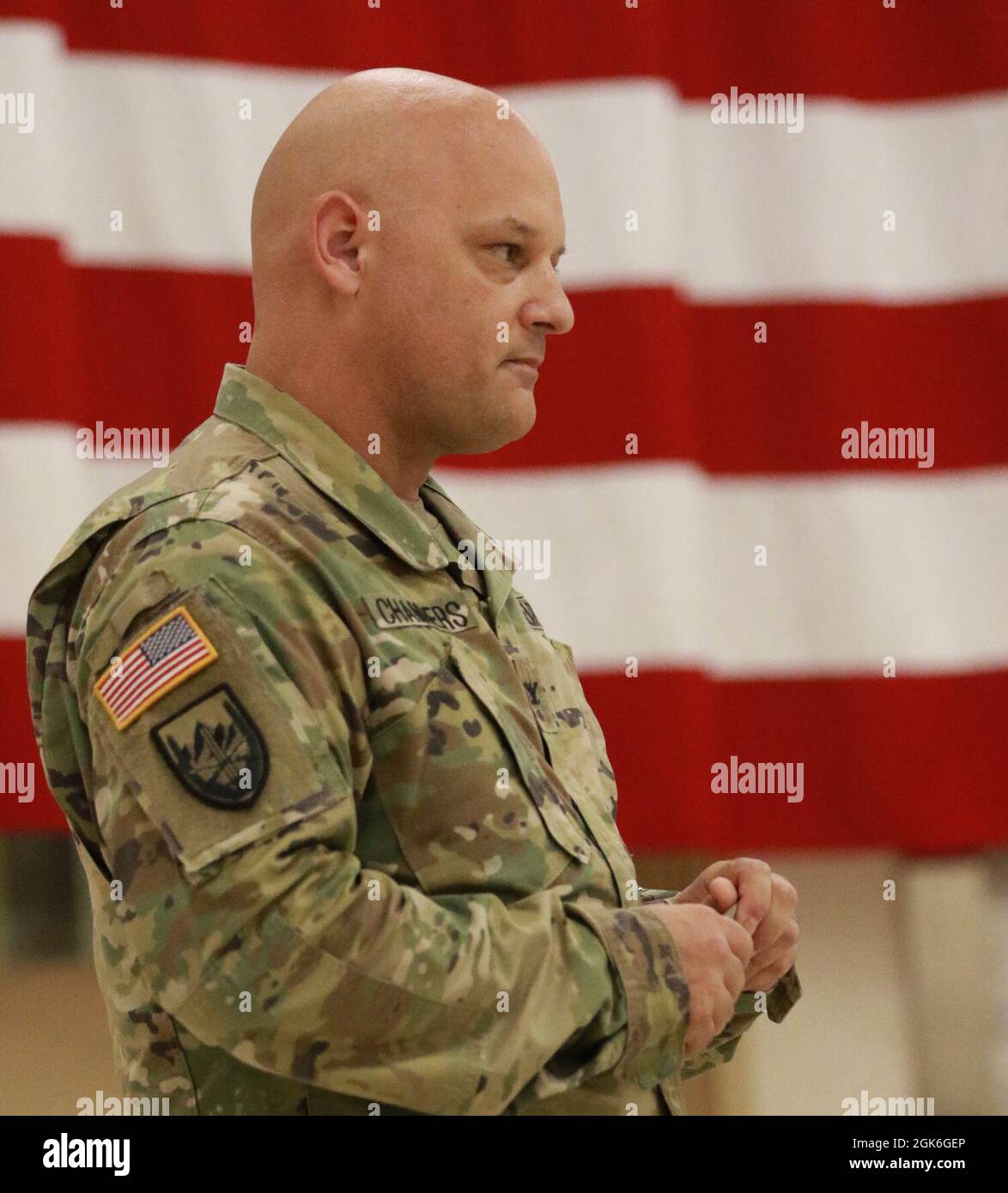 U.S. Army Reserve Col. Russell Chambers, commander of the 211th ...