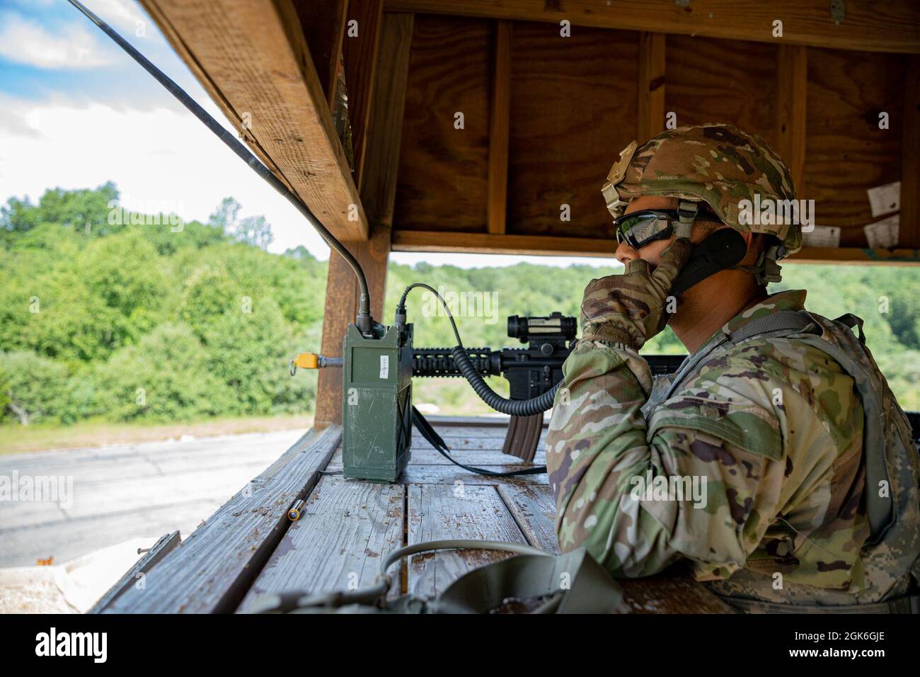 U.S. Army Spc. Jorge Acosta, a motor transport operator assigned to the ...
