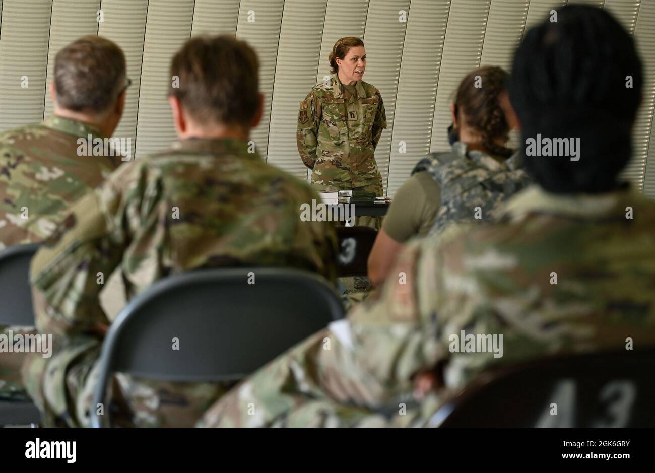 A sermon is given by Chaplain (Capt.) Pamela Hartsell, 914th Air ...