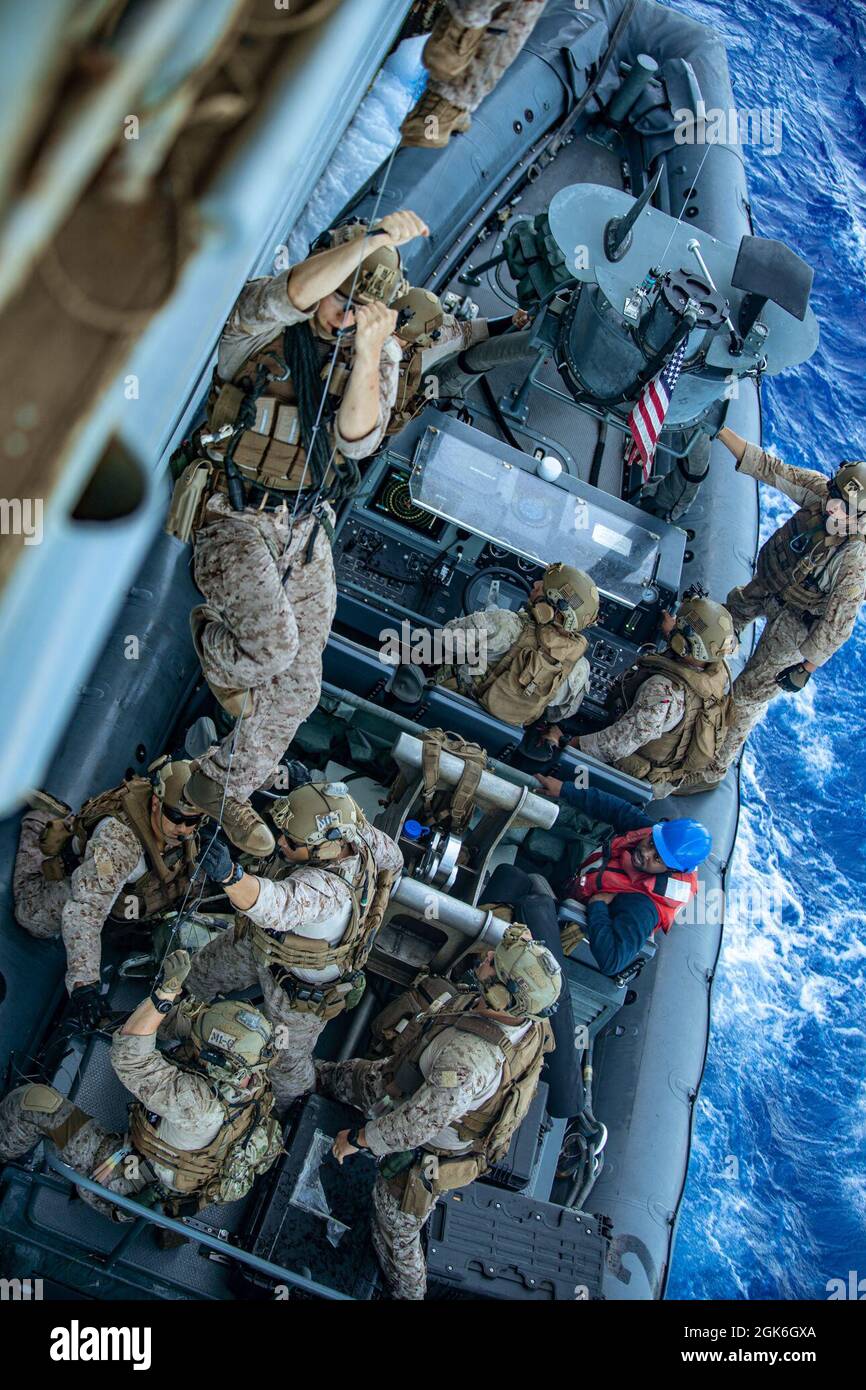 PACIFIC OCEAN (Aug. 15, 2021) U.S. Marines with the All Domain ...