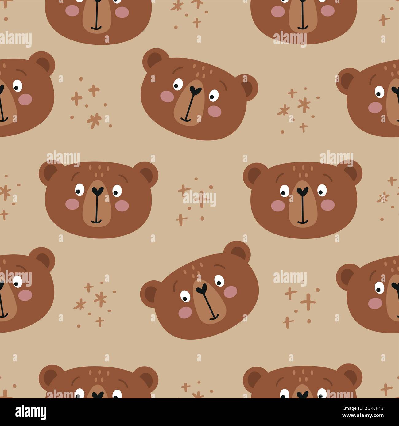 Teddy Bear Pattern Wallpaper