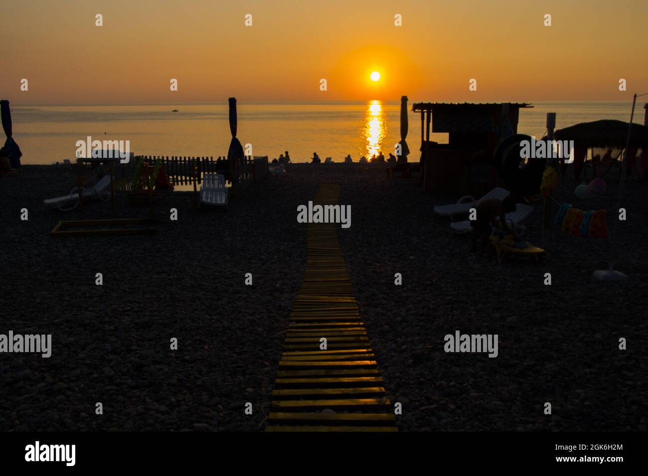 Beach in Black sea, Gonio, Georgia Stock Photo - Alamy