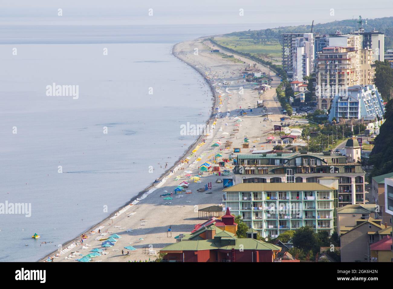 Beach in Black sea, Gonio, Georgia Stock Photo - Alamy