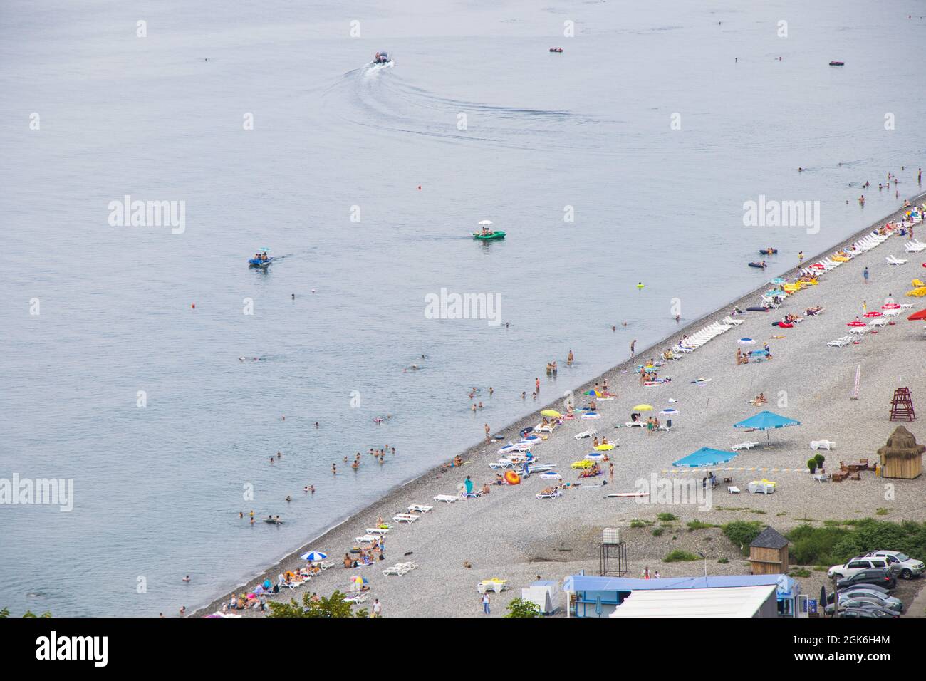 Beach in Black sea, Gonio, Georgia Stock Photo - Alamy